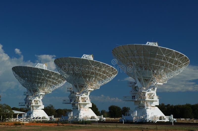 Radio Antenna Dishes stock image. Image of network, nasa - 1135859