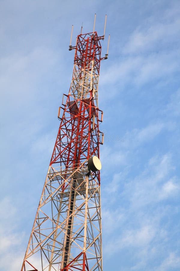 Radio antenna Tower stock photo. Image of network, mobile - 17025234