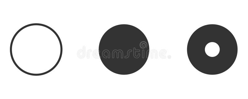 Radio Button icon vector stock illustration. Illustration of instrument ...