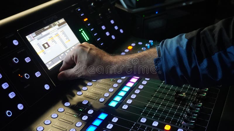 Radio cabin operator stock image. Image of audio, equipment - 261068131