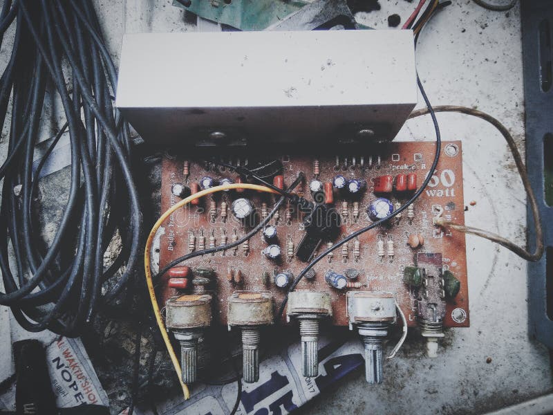 Radio circuit . . . . stock image. Image of radio, abstrak - 178674737