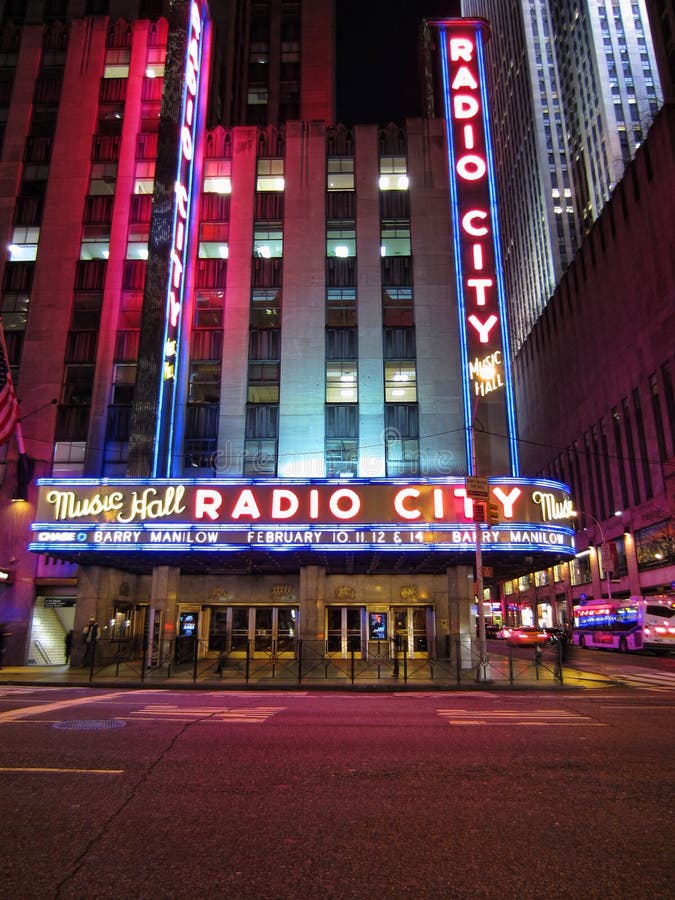 Radio City Music Hall editorial photography. Image of celebrate - 7293577