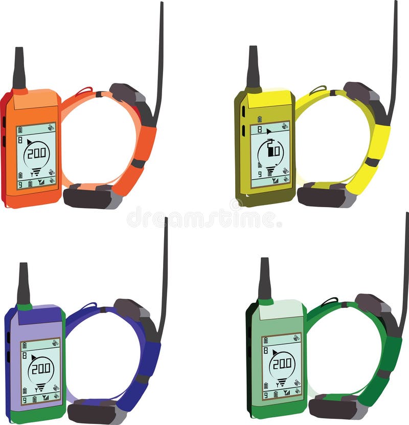 Radio Collar for Animals To Track Them- Stock Vector - Illustration of ...