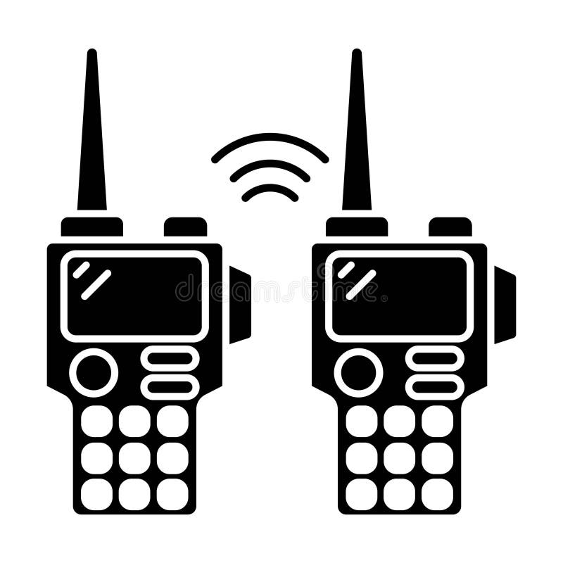Radio Communication Icon Vector Stock Vector - Illustration of solid ...