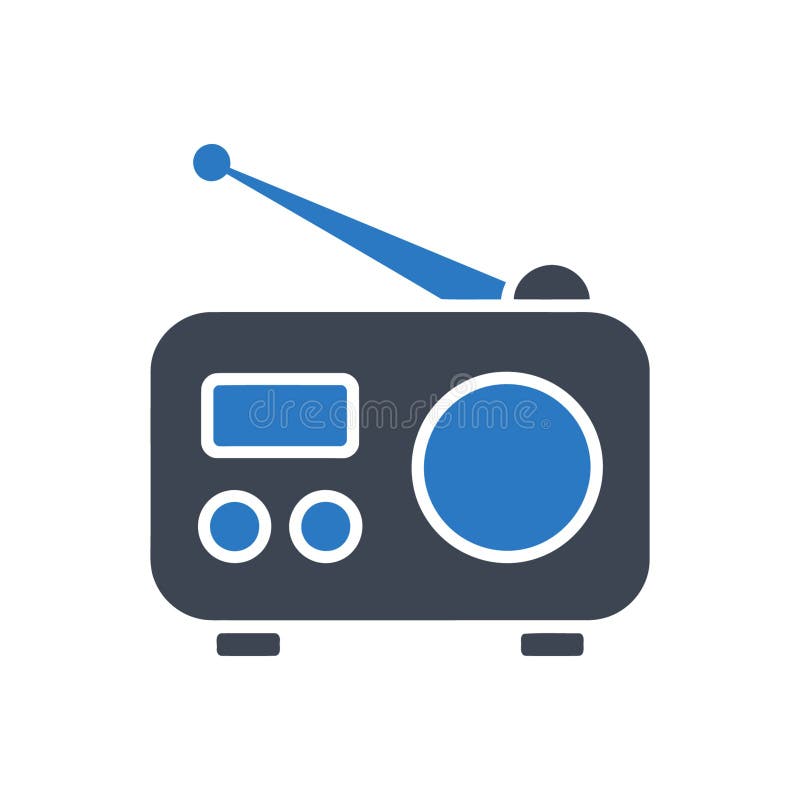 Radio Communication Icon stock vector. Illustration of broadcasting ...