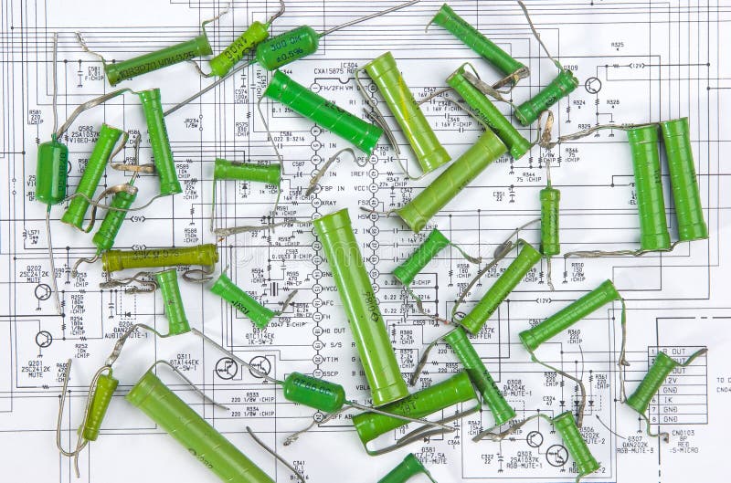 Radio components stock image. Image of radio, transistors - 16682811