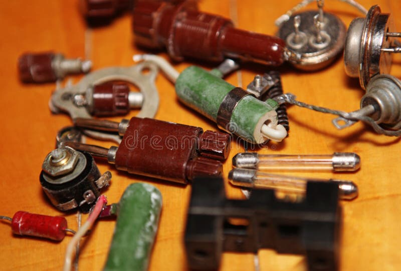 Radio components stock photo. Image of hardware, vintage - 61652584