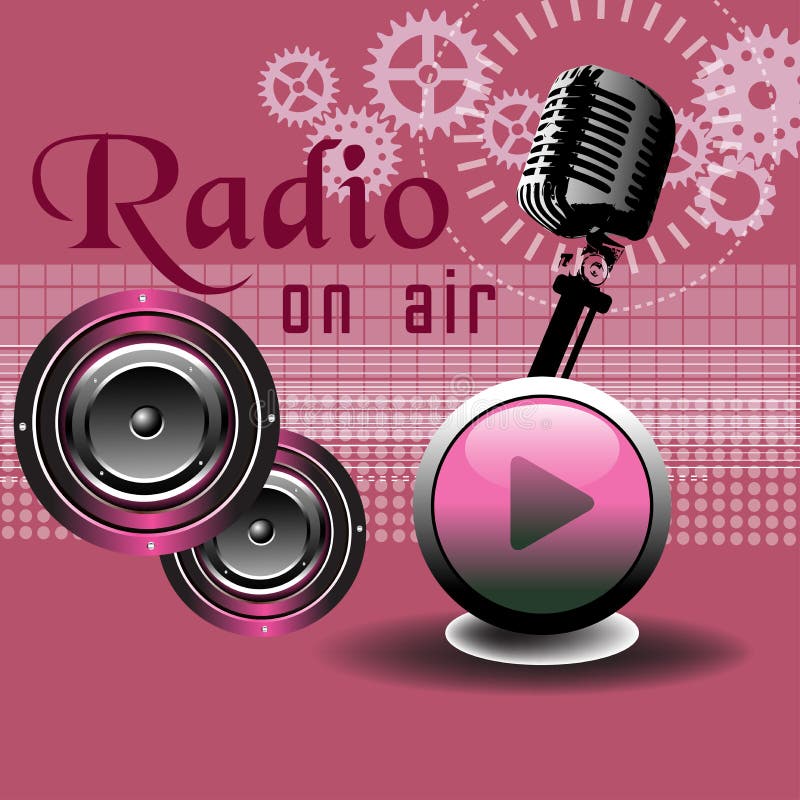 Radio theme stock vector. Illustration of graphic, musical - 12746227