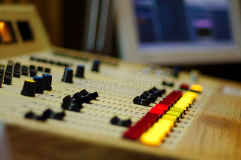Radio Console stock photo. Image of communications, knob - 16273762
