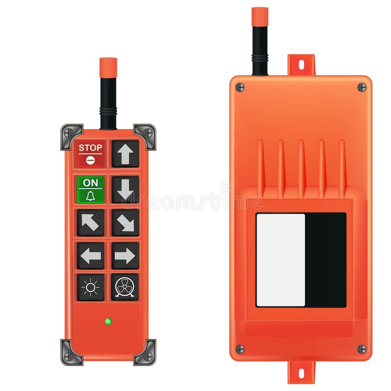 Radio Control Panel. Crane Control Panel Stock Vector - Illustration of ...