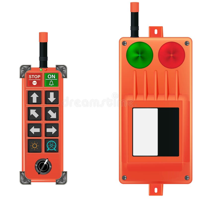 Radio Control Panel. Crane Control Panel Stock Vector - Illustration of ...