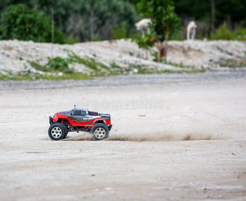 Radio Controlled Car Model in Race Stock Image - Image of control, fast ...