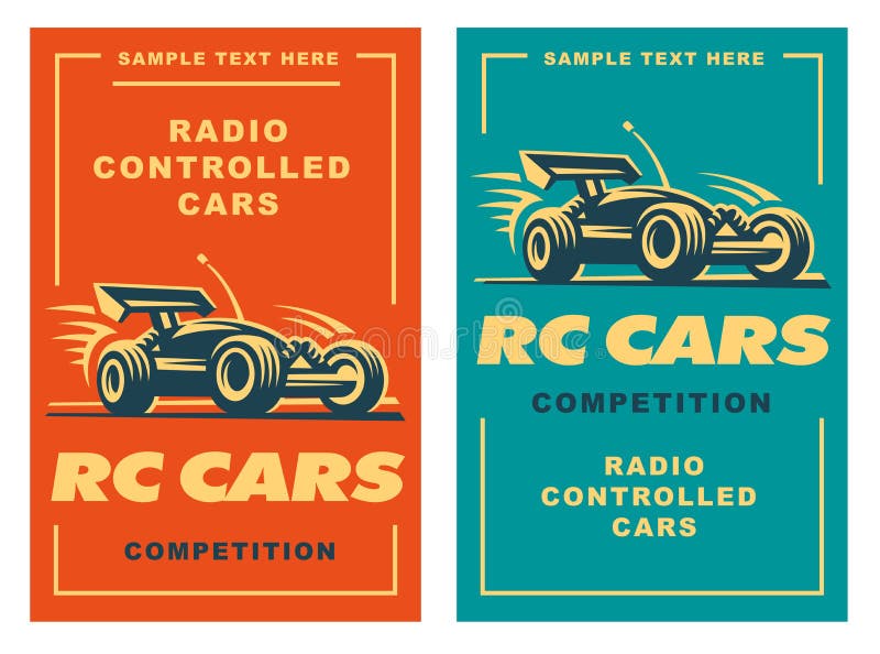 Set of Radio Controlled Machine Emblems,RC, Radio Controlled Toys ...