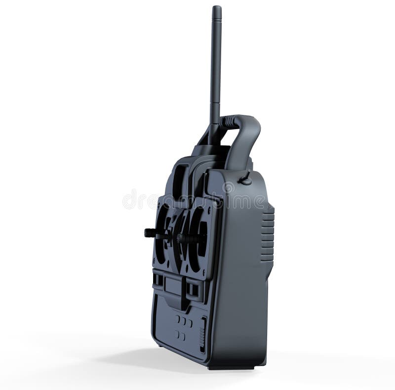 Radio Controller Isolated on White Background 3d Render Stock ...