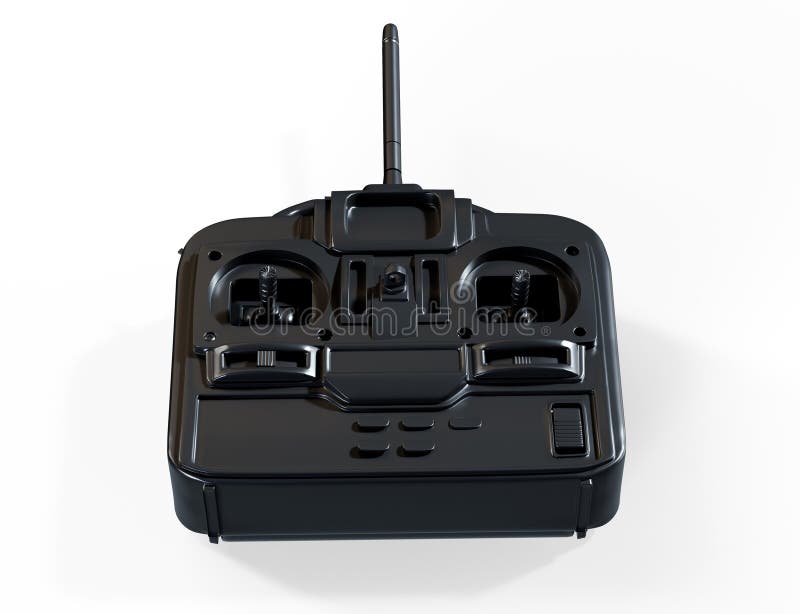 Radio Controller Isolated on White Background 3d Render Stock ...