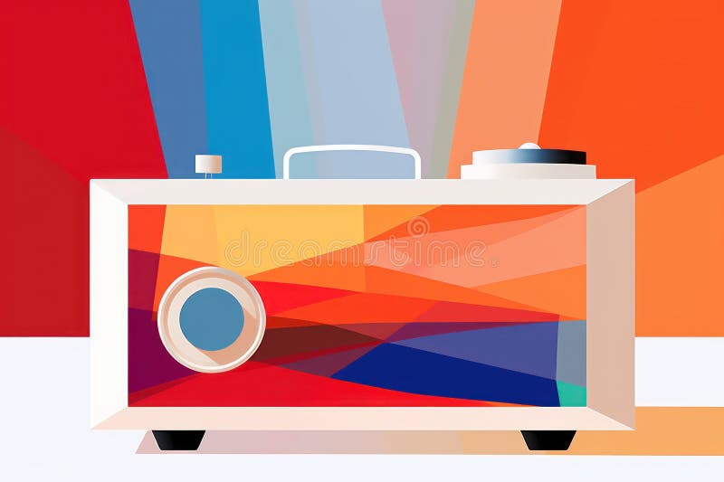 Radio Day, Retro Concept in Modern Art Style. AI Generated Stock ...