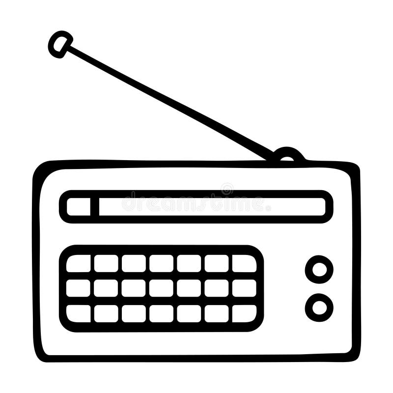 Radio. a Device for Broadcasting Radio Waves through a Speaker. a ...