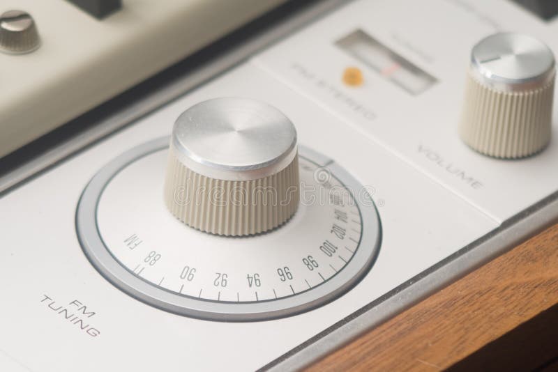 Radio dial stock image. Image of volume, metal, stereo - 9278737