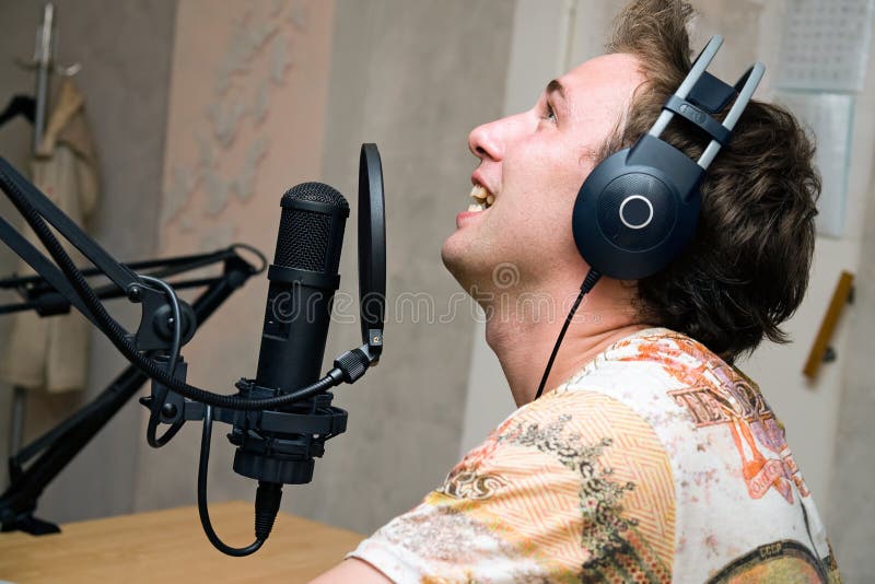 Radio DJ stock image. Image of broadcasting, enjoyment - 6173647
