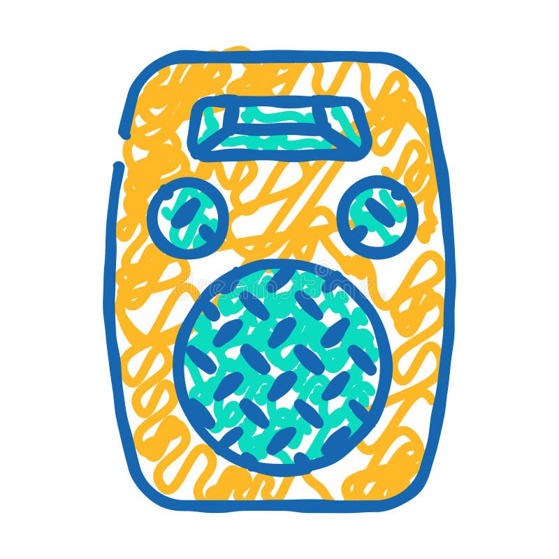 Radio Dynamic Icon Doodle Illustration Stock Vector - Illustration of ...