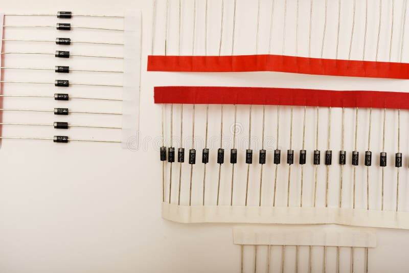 Radio Elements in the Package. Diodes Stock Image - Image of macro ...