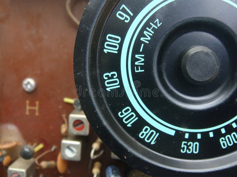 The Radio Frequency Display Stock Photo - Image of glowing, tuning ...