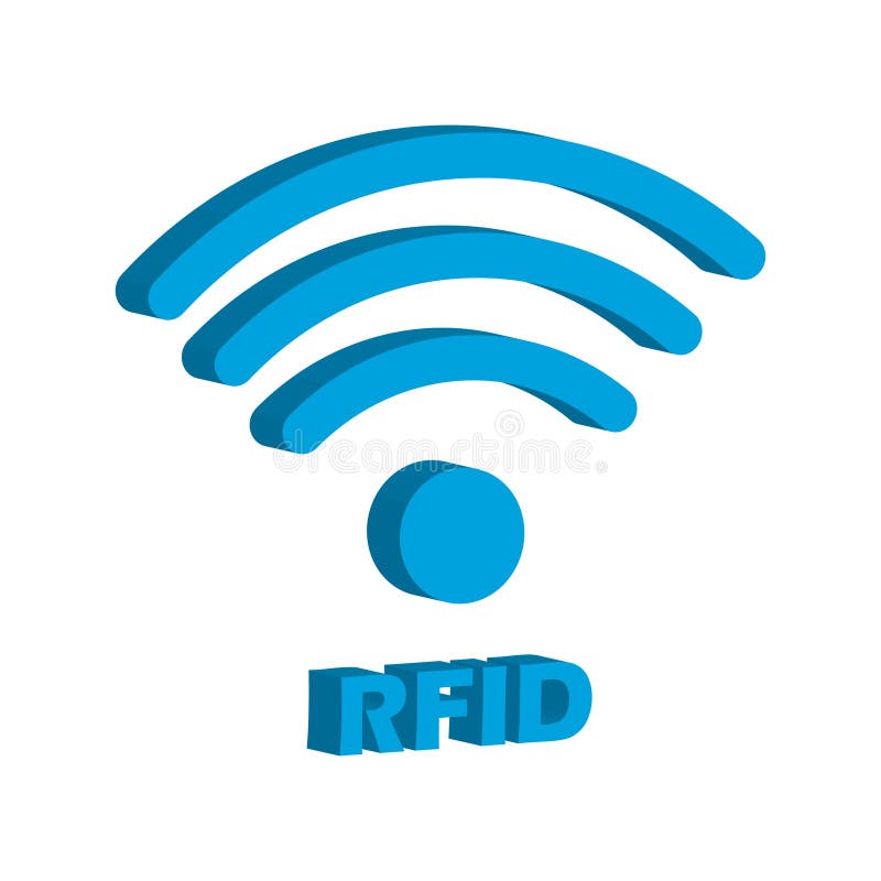 Radio Frequency Identification Icon Stock Vector - Illustration of ...