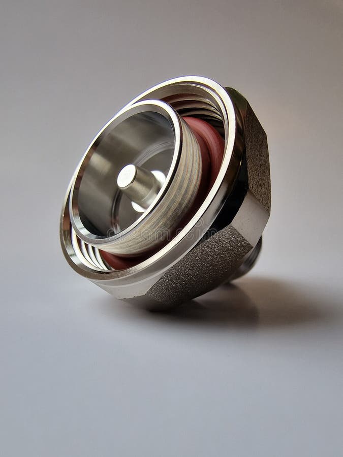 7/16 To N Type Connector Adapter for RF Stock Photo - Image of power ...