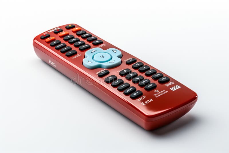 Radio Frequency Remote Control on White Background Stock Illustration ...