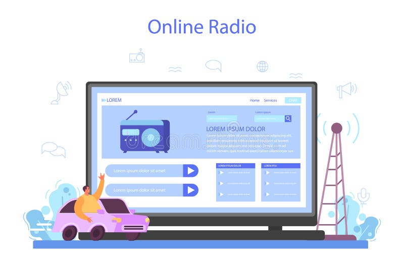 Radio Platform Stock Illustrations – 507 Radio Platform Stock ...