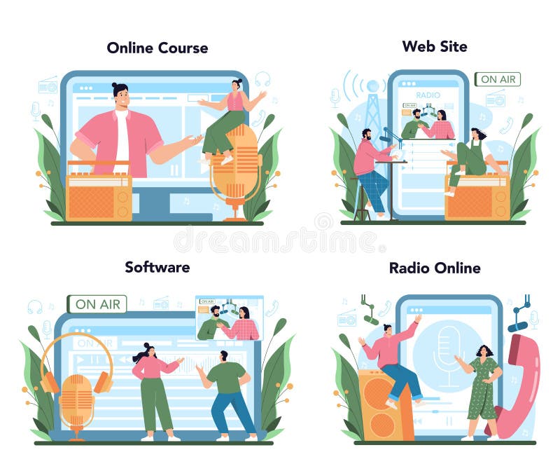 Radio Platform Stock Illustrations – 507 Radio Platform Stock ...