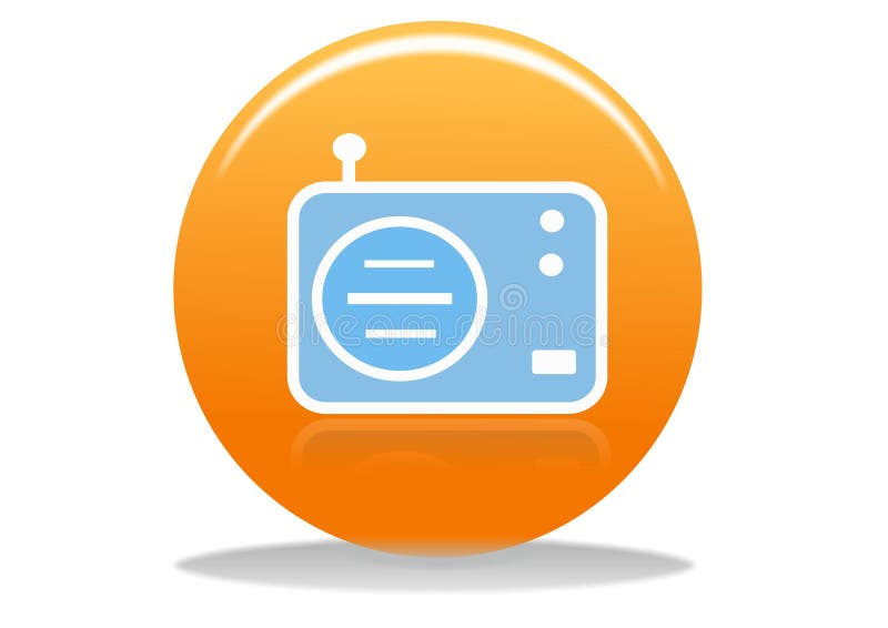 Radio icon stock illustration. Illustration of sign, button - 8133928