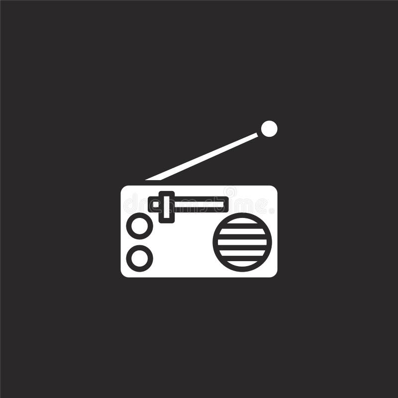 Radio Icon. Filled Radio Icon for Website Design and Mobile, App ...