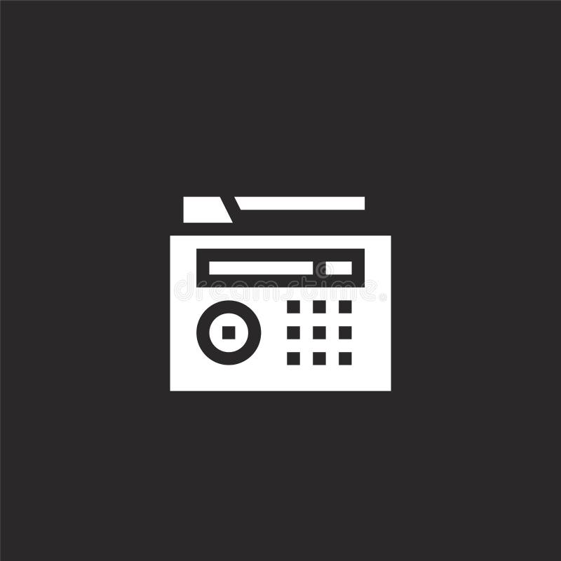 Radio Icon. Filled Radio Icon for Website Design and Mobile, App ...