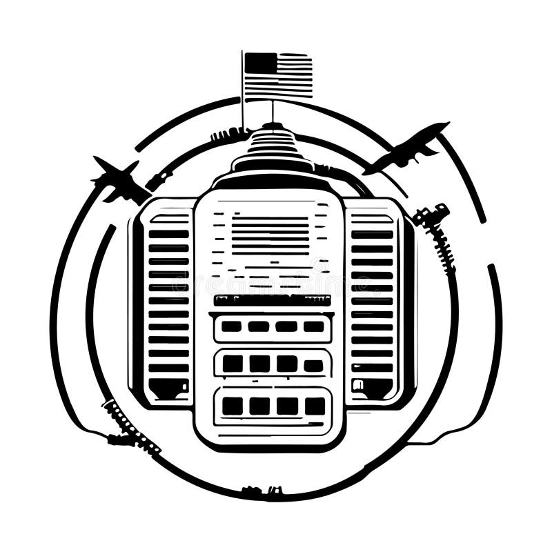 Radio Icon Hand Draw Black Colour Army Logo Symbol Perfect Stock Vector ...