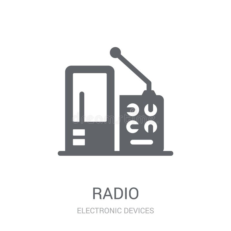 FM Radio Icon. Trendy FM Radio Logo Concept on White Background Stock ...
