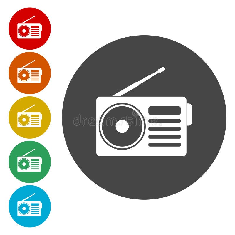 Radio Icon Vector, Clip Art Stock Vector - Illustration of shortwave ...