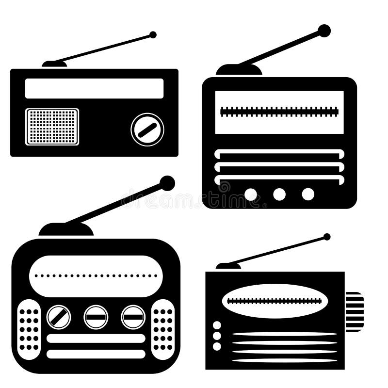 Radio Icons stock illustration. Illustration of element - 57831557
