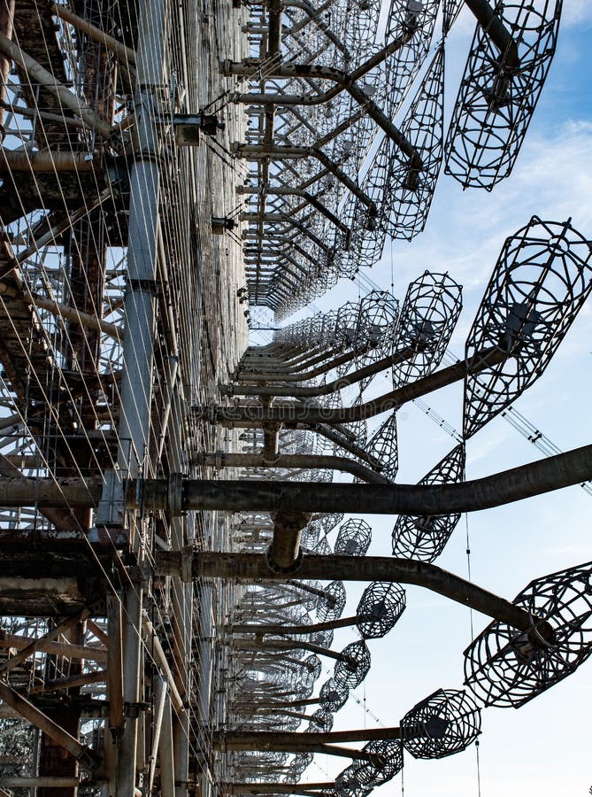 Radio Locator Antenna Duga in Chernobyl Zone Stock Image - Image of ...
