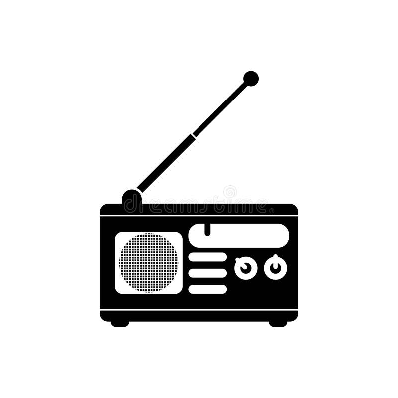 Radio Logo Template Vector Icon Illustration Stock Vector ...