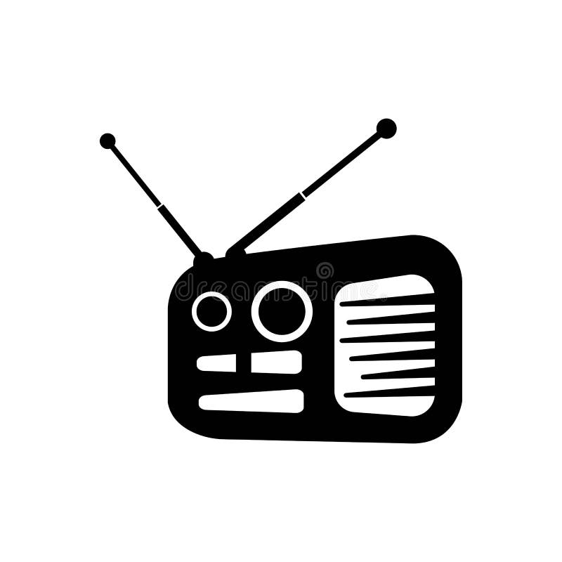 Radio Logo Template Vector Icon Illustration Stock Vector ...