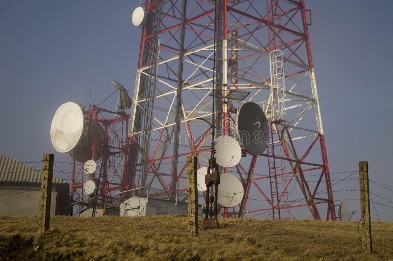 Radio mast stock image. Image of carpathian, mast, cell - 59328711