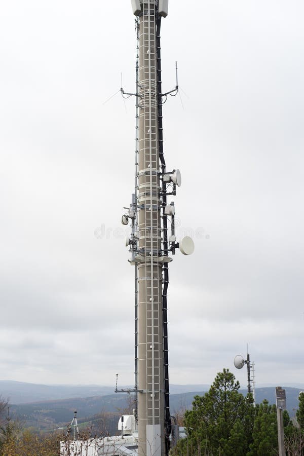 Radio mast stock image. Image of radiation, antenna, data - 51734359