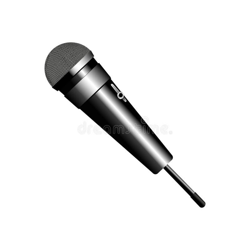 Radio microphone stock vector. Illustration of metal - 85172003