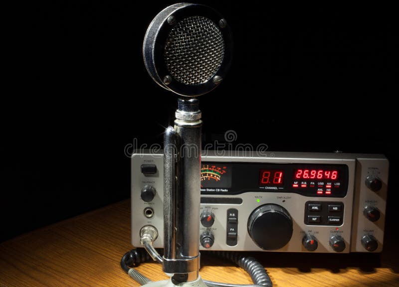 Radio and mike stock photo. Image of brown, radio, cord - 38495982