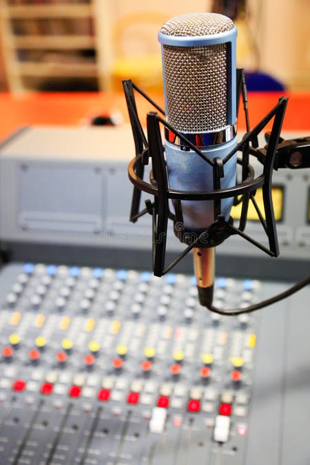 Radio mixer panel stock image. Image of knob, broadcast - 33624525