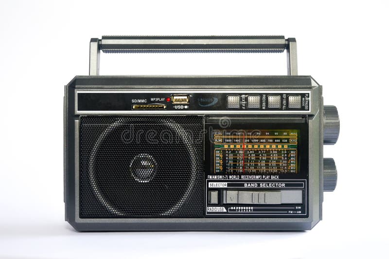 Radio stock image. Image of buttons, antique, cassette - 59071293