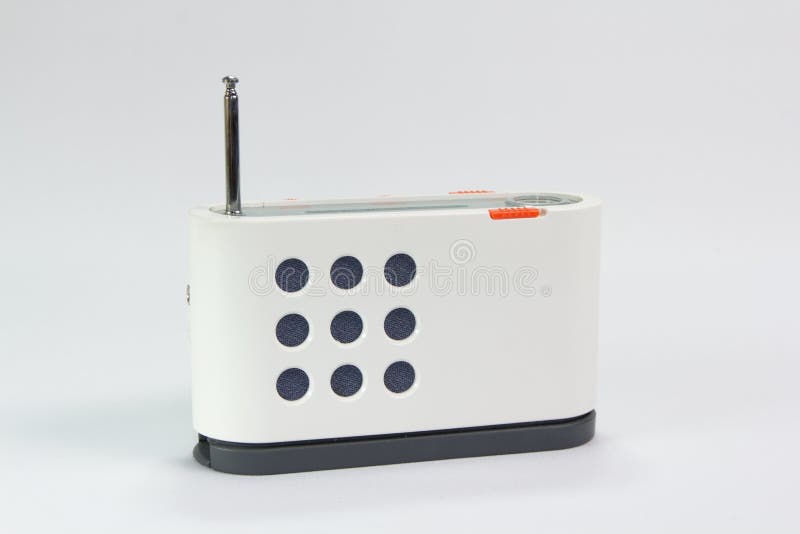 Radio stock photo. Image of receiver, technology, white - 41085576