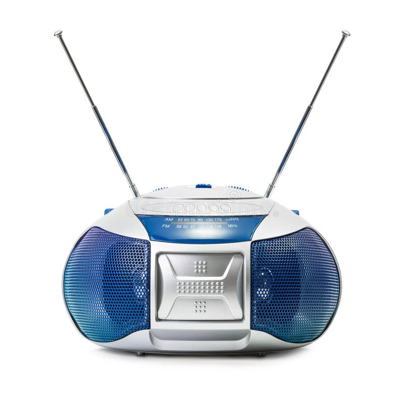 Radio moderna foto de archivo. Imagen de aislado, metal - 64025992