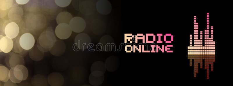 Radio online background stock illustration. Illustration of radio ...